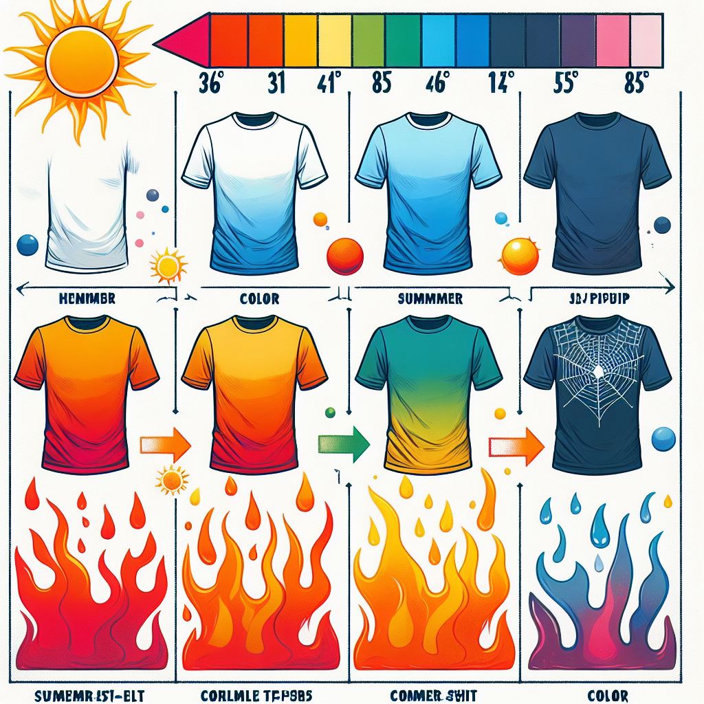 Cómo se calientan las camisetas en el verano según el color ...
